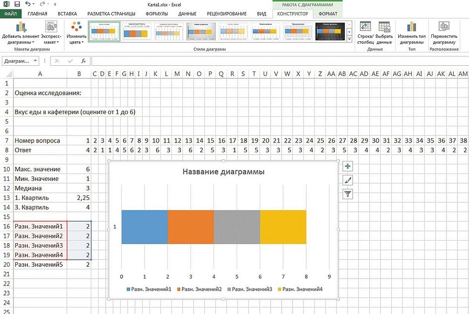 Визуализируем результаты опроса с помощью Excel | ichip.ru